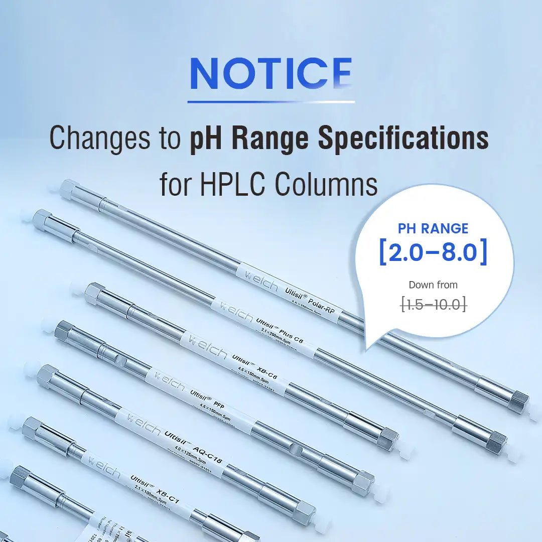 Notice on Changes to pH Range Specifications for HPLC Columns – Welch ...