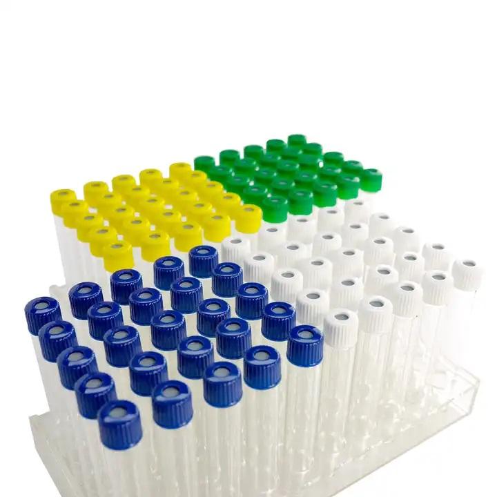 12mL 15.5×101mm Breath Sampling Vial. Green Open Top Screw Cap with Bu ...